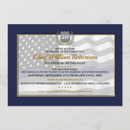 Police Invitations | Zazzle