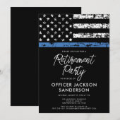 Police Officer Retirement Party Law Enforcement Invitation | Zazzle