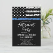 Police Officer Retirement Party Law Enforcement Invitation | Zazzle