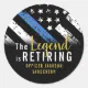 Police Officer RetirementLaw Enforcement Classic Round Sticker | Zazzle