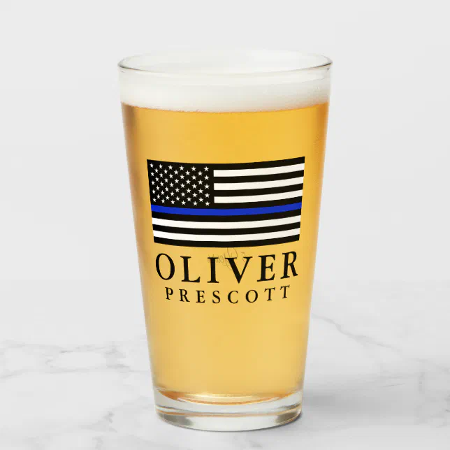 Police Officer | Service Anniversary Glass | Zazzle