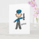 Police Officer Stick Figure Card | Zazzle
