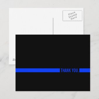 Police Officer Thank You postcard | Zazzle