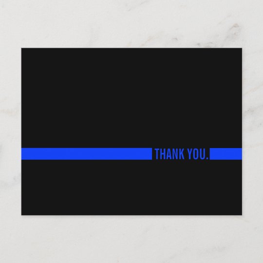 Police Officer Thank You postcard | Zazzle.com