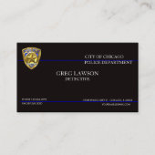 Police Officer Thin Blue Line Flag Law Enforcement Business Card | Zazzle