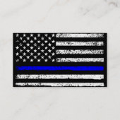 Police Officer Thin Blue Line Flag Law Enforcement Business Card | Zazzle