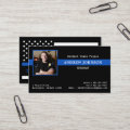 Police Officer Thin Blue Line Law Enforcement Business Card | Zazzle
