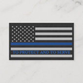 Police Officer Thin Blue Line Law Enforcement Business Card | Zazzle