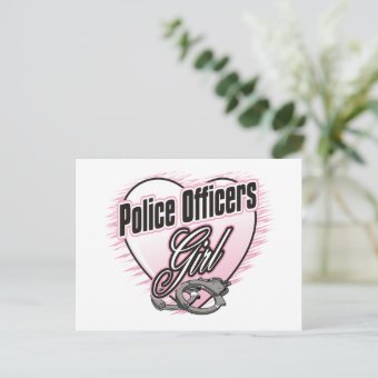 Police Officers Girl Postcard | Zazzle
