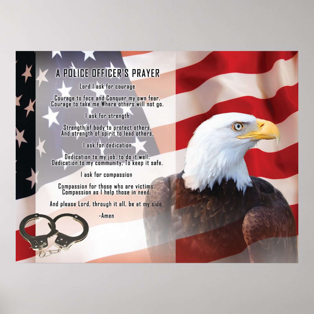 Police Officers Prayer Poster | Zazzle