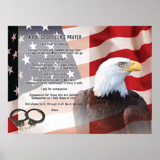 Police Officers Prayer Poster | Zazzle.com