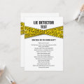 Police Party quiz with Crime Scene Tapes Invitation | Zazzle