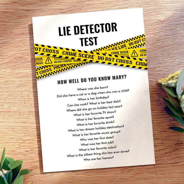Police Party quiz with Crime Scene Tapes Invitation | Zazzle