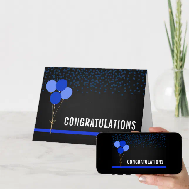 Police Party Style Congratulations Card | Zazzle