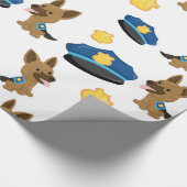Police pattern wrapping paper | Zazzle