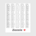 Police Phonetic Alphabet Chart Sticker | Zazzle