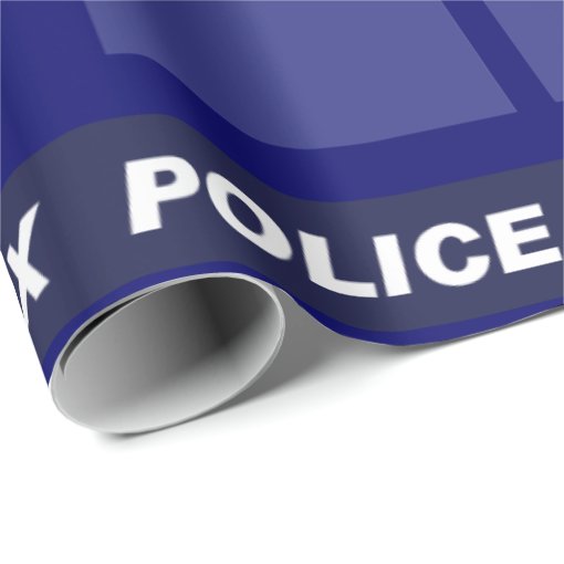 Police Public Call Phone Box Wrapping Paper | Zazzle