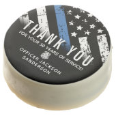 Police Retirement Anniversary Blue Line Flag Chocolate Covered Oreo ...