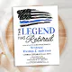 Police Retirement Blue US Flag Law Enforcement Invitation Postcard | Zazzle