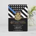 Police Retirement Flag Law Enforcement Officer Invitation | Zazzle