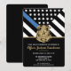 Police Retirement Flag Law Enforcement Officer Invitation | Zazzle