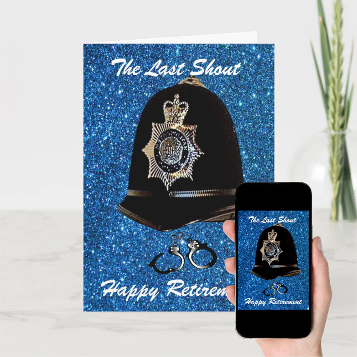 POLICE RETIREMENT GREETING CARD | Zazzle