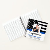 Police Retirement Guest Book Custom Photo Party | Zazzle