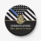 Police Retirement Law Enforcement Captain Sheriff Paper Plates | Zazzle