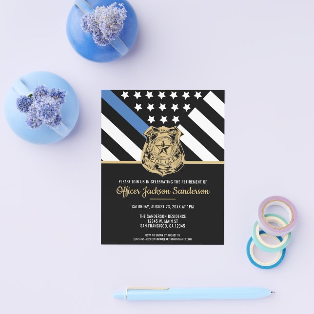 Police Retirement Flyer