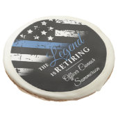 Police Retirement Thin Blue Line Law Enforcement Sugar Cookie | Zazzle