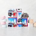 Police Santa Police Car Winter Scene Christmas Wrapping Paper | Zazzle