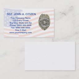 police sheriff deputy law enforcement card | Zazzle