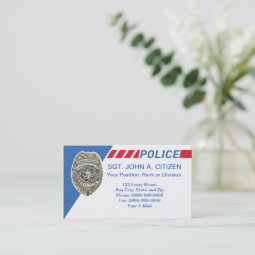 police sheriff deputy law enforcement card | Zazzle