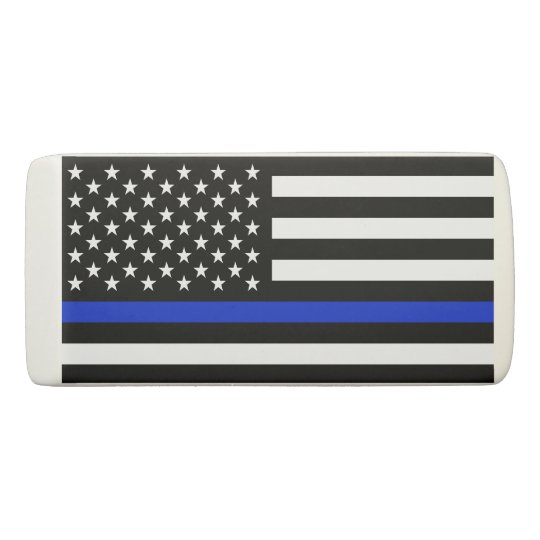 Police Styled American Flag Eraser | Zazzle.com