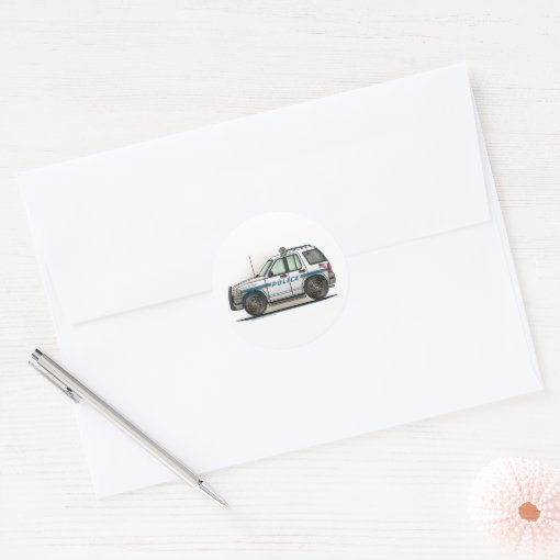 Police SUV Cruiser Car Cop Car Sticker | Zazzle