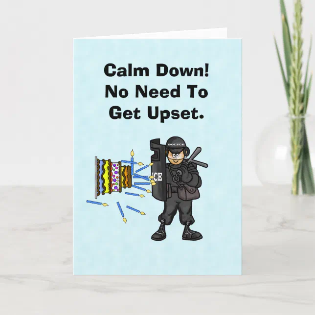 Police SWAT Team Member Funny Birthday Card | Zazzle