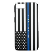 Police Thin Blue Line American Flag Monogrammed Case-Mate iPhone Case ...