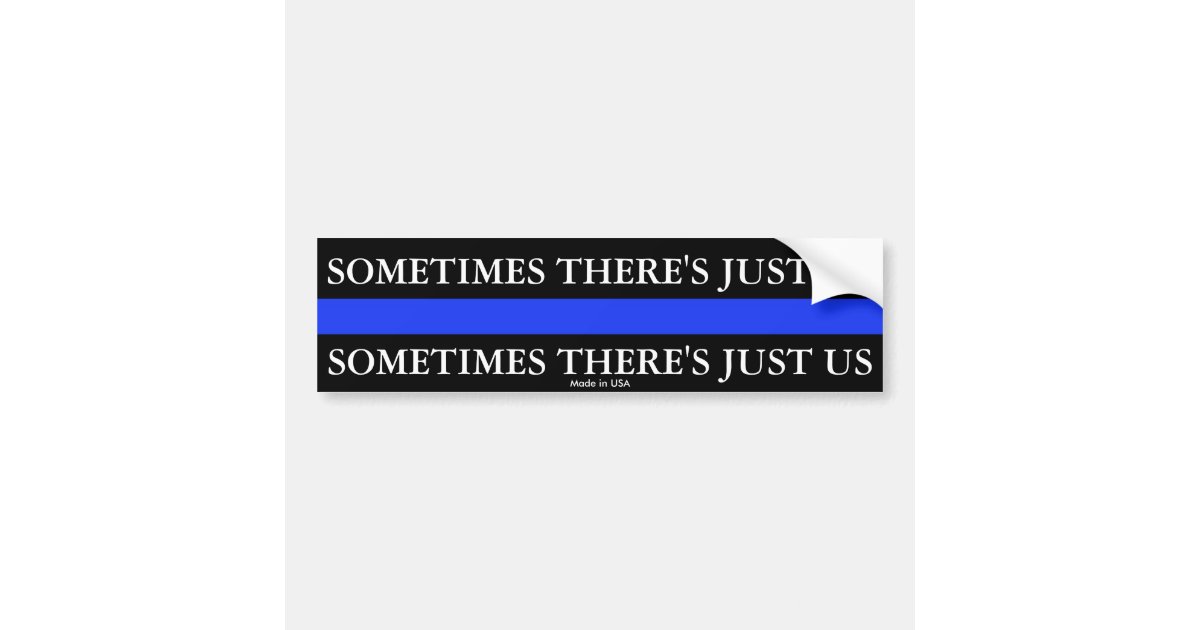 Police Thin Blue Line Bumper Sticker | Zazzle