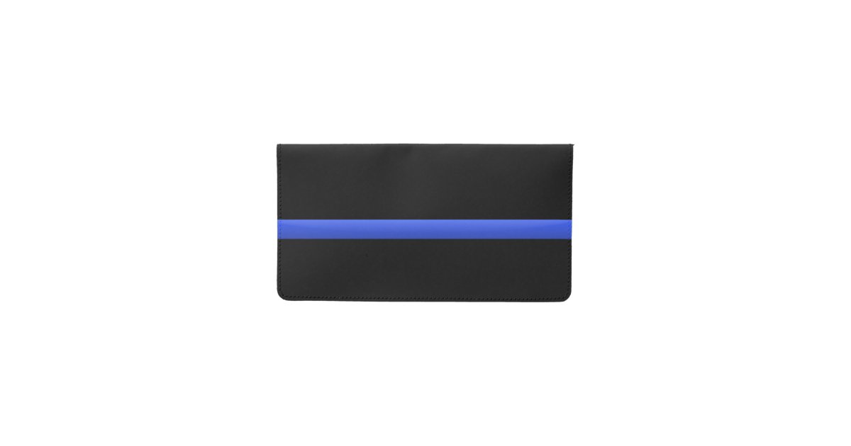 Police Thin Blue Line Checkbook Cover | Zazzle