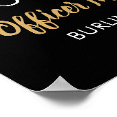 Police Thin Blue Line Graduation Party Poster | Zazzle