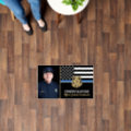 Police Thin Blue Line Photo Retirement Party Floor Decals | Zazzle