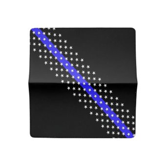 Police Thin Blue Line Stars and Stripes Checkbook Cover | Zazzle