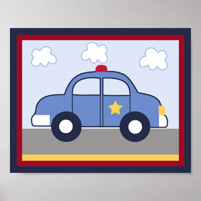 Police Vehicle/Cop Car Hero Print/ Poster #1 | Zazzle