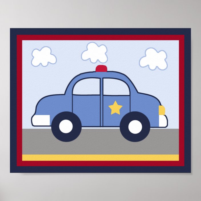 Police Vehicle/Cop Car Hero Print/ Poster #1 | Zazzle.com