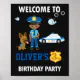 Police welcome party sign Police party decoration | Zazzle