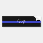 Police Blue Thin Line Bumper Sticker | Zazzle.com