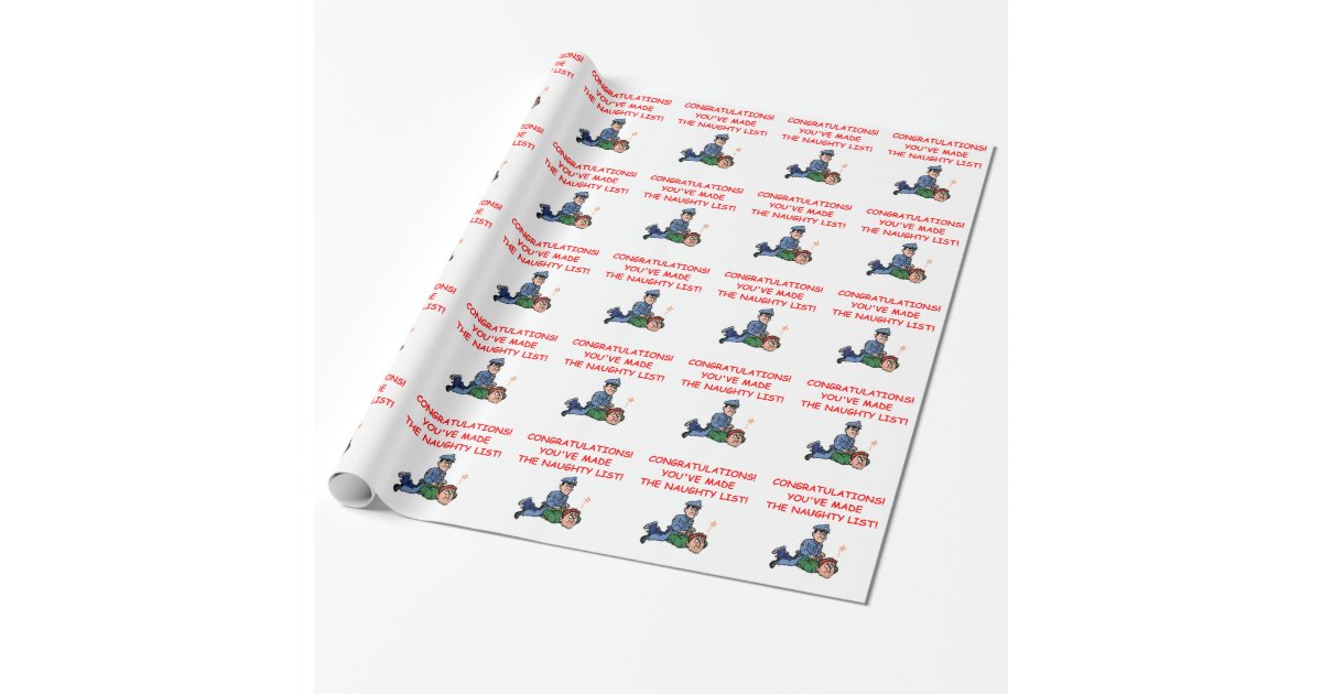 police wrapping paper | Zazzle