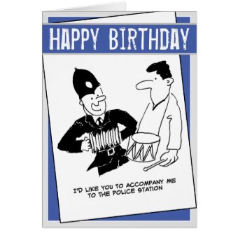 Policeman asks man to accompany him | Zazzle