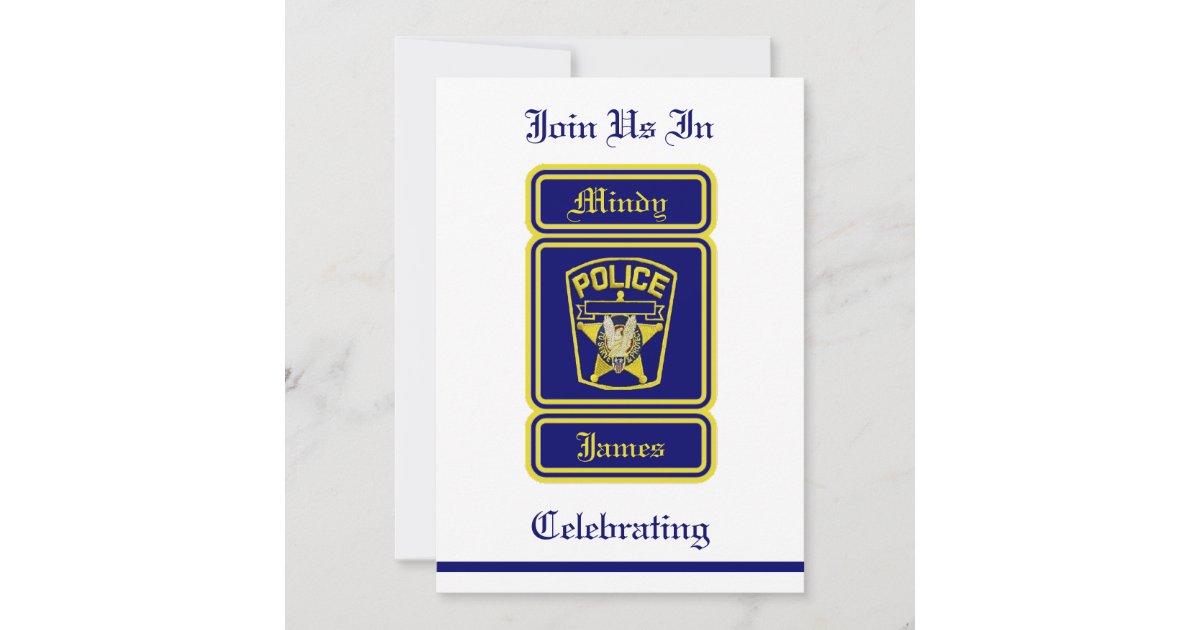 Policeman Wedding Invitation | Zazzle