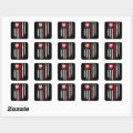 Polish American Flag Combo Poland Usa Polska Square Sticker | Zazzle